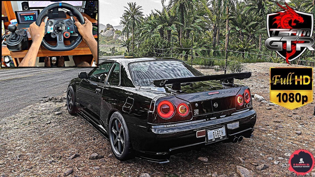 Nissan GTR R34 - Forza Horizon 5 (Steering Wheel + Shifter) Gameplay ...