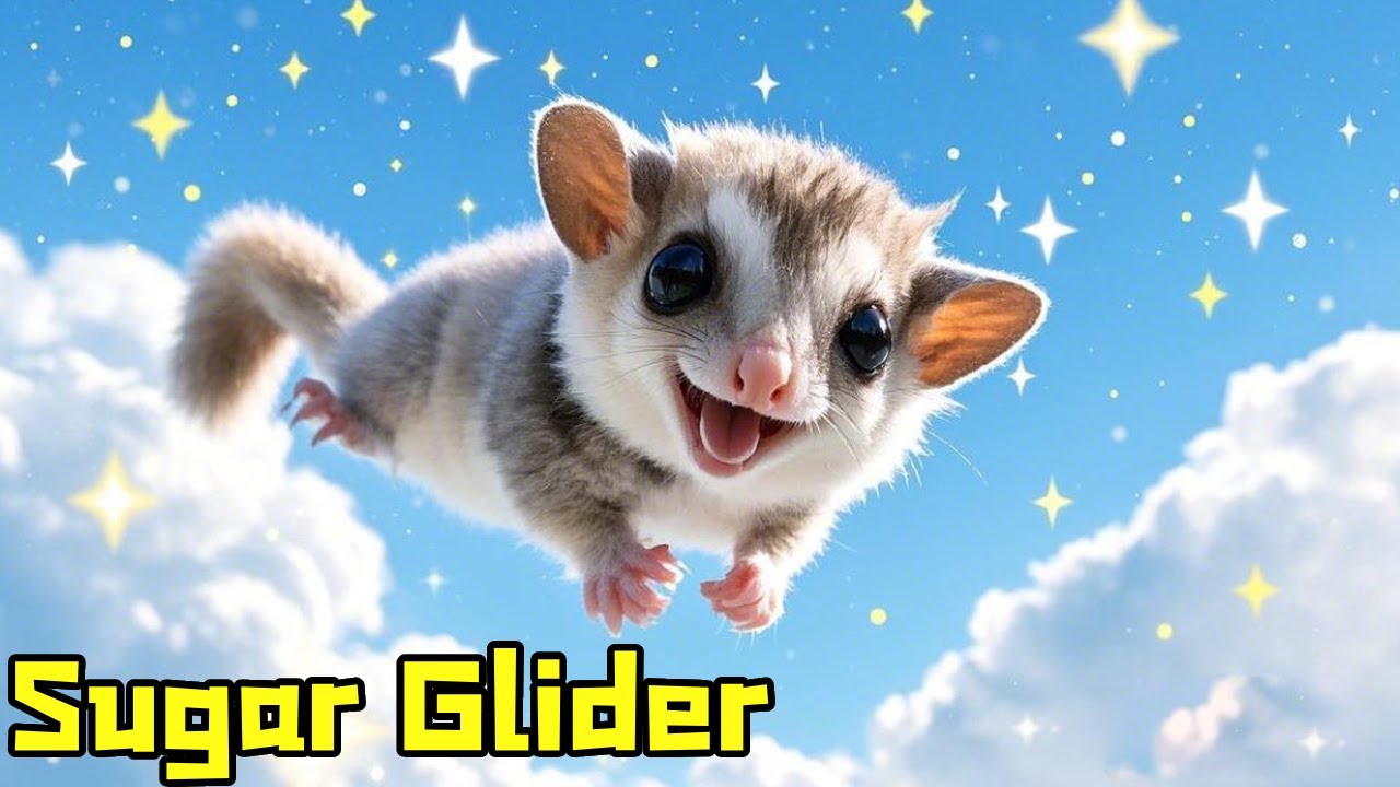 Adorable Sugar Glider Soars Through the Air Like a Tiny Superhero ...