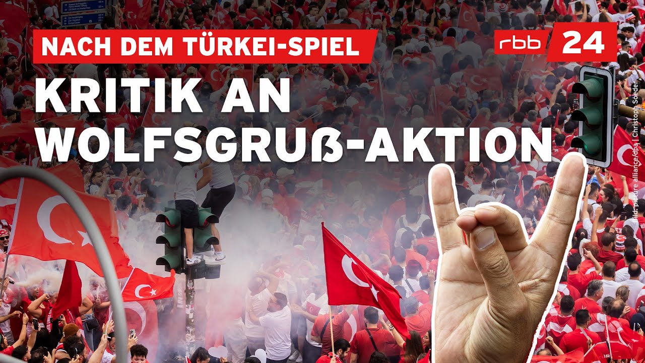 Anspannung bei der EM: Türkei-Fans zeigen rechtsextremen „Wolfsgruß ...
