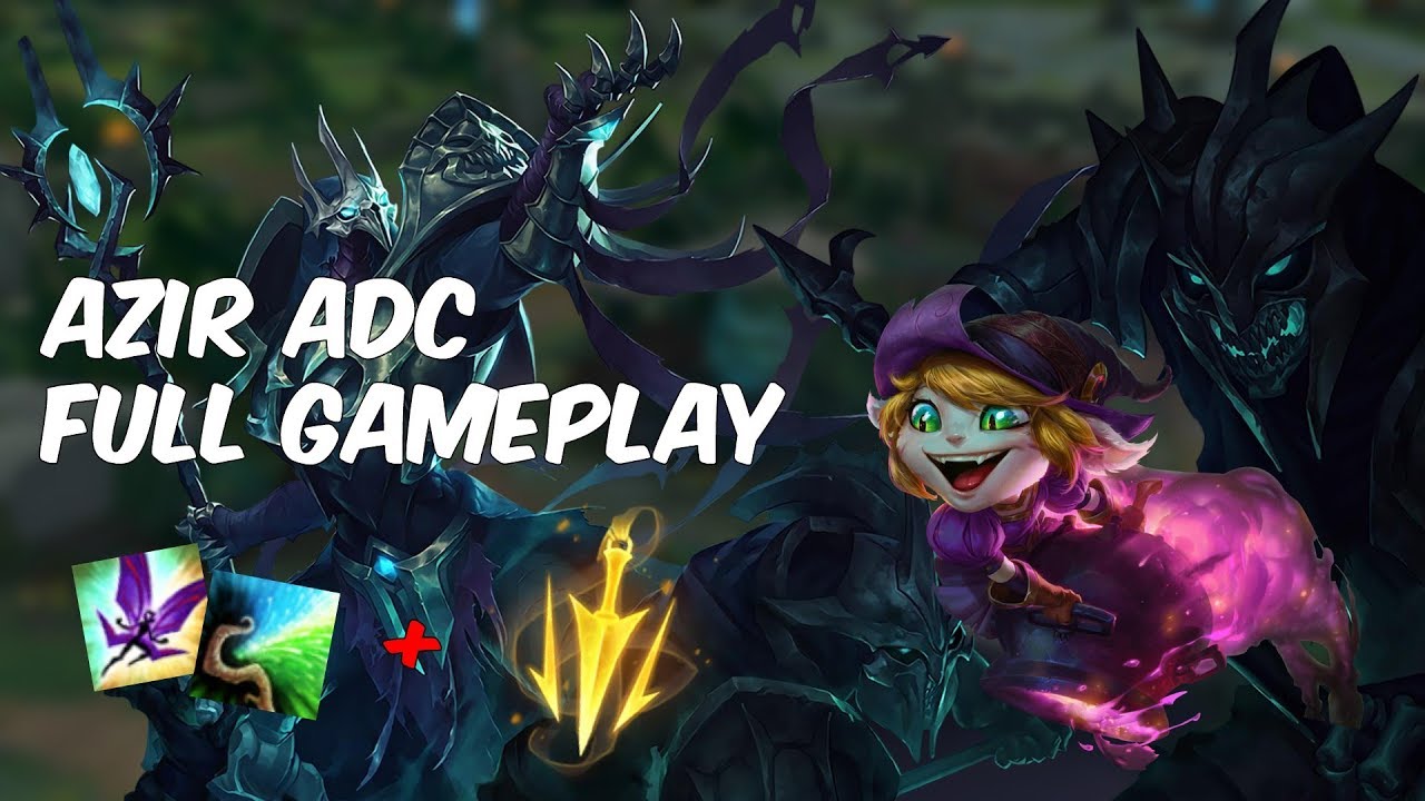 Azir Adc Full Gameplay - YouTube