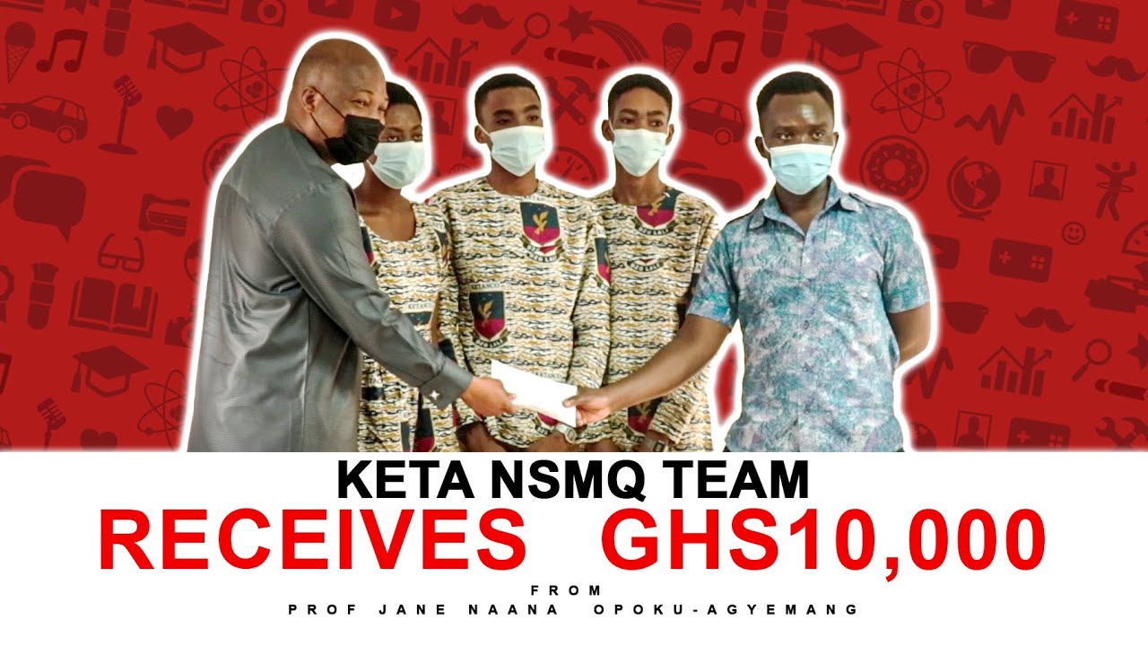 PROF JANE NANA OPOKU-AGYEMANG HAS GIFTED 3 KETA STUDENTS FROM THE NMSQ ...