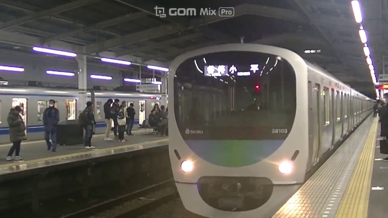 西武鉄道38103F 多摩湖線応援運用 小平 - YouTube