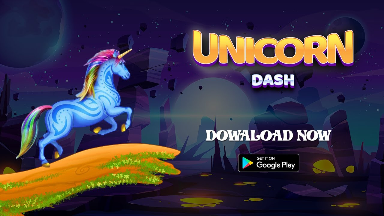 Unicorn Dash Game : Horse Racing Runner : Android Game Play - YouTube
