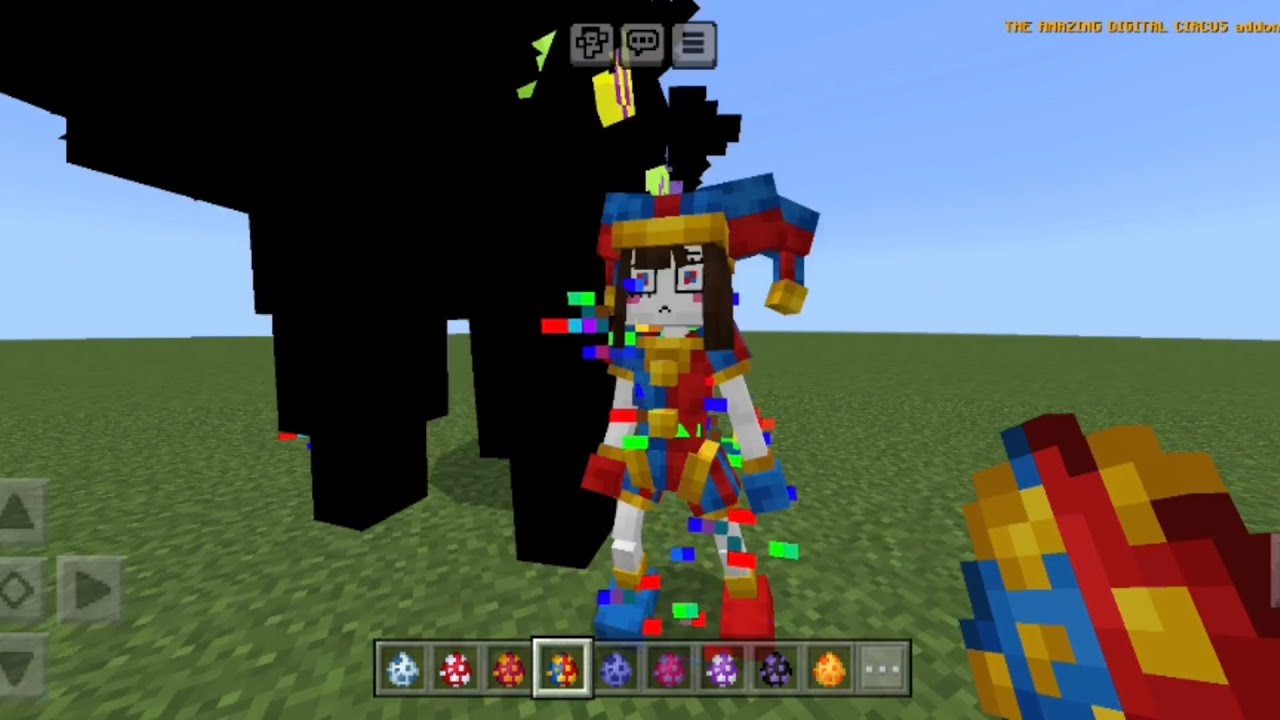 Pomni getting infected by abstracted glitch in Minecraft (The Amazing ...