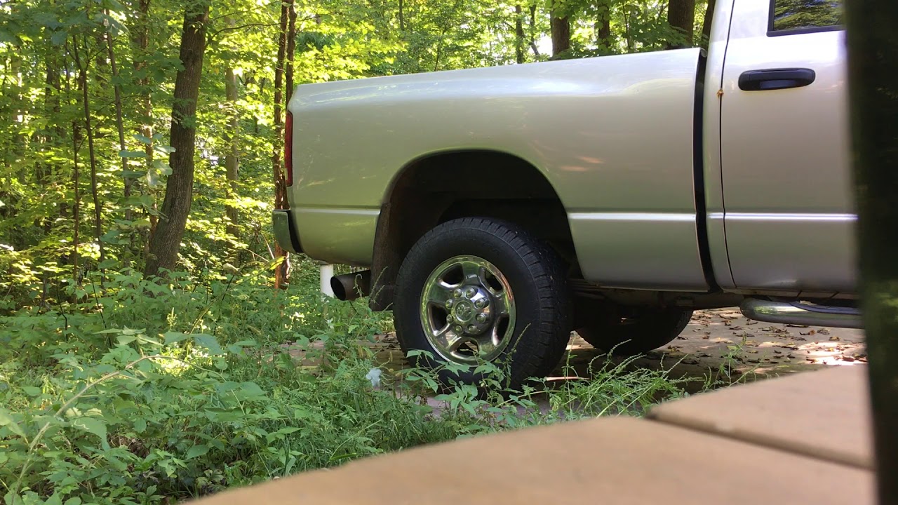 2004.5 5.9 Cummins 4" Flo-Pro - YouTube