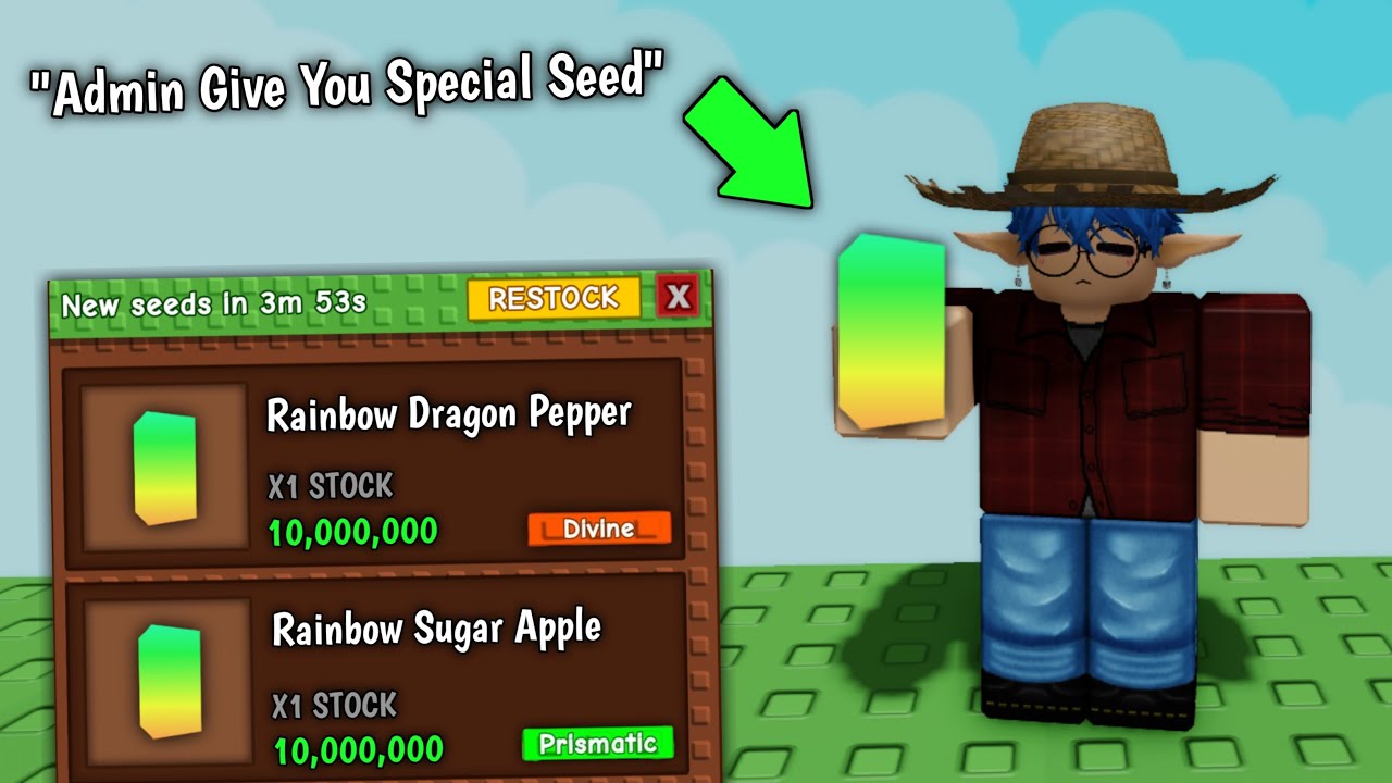 Cara Aku Mendapatkan SEED SEED ADMIN Yang Ada Di UPDATE Game Grow A ...