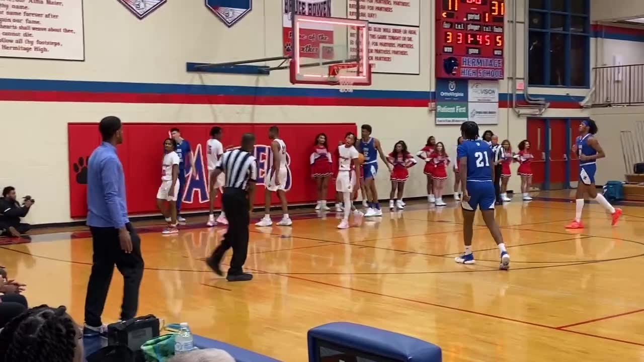 Jason Rivera behind-the-back and-1 for John Marshall boys basketball in ...