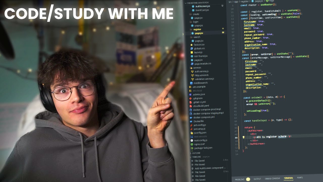 LIVE WEBSITE PROGRAMMEREN - Code/Study With Loran - YouTube