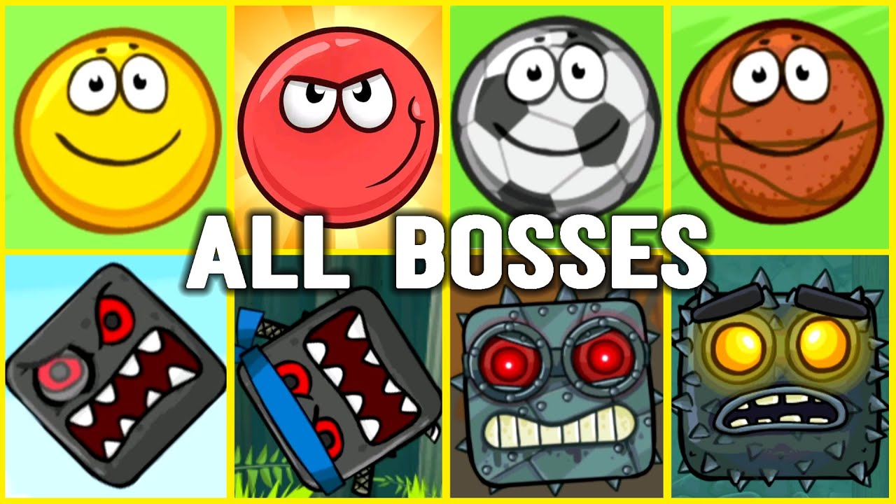 Red Ball 4 - All Ball Heroes - Gameplay All Bosses (Android, IOS) - YouTube