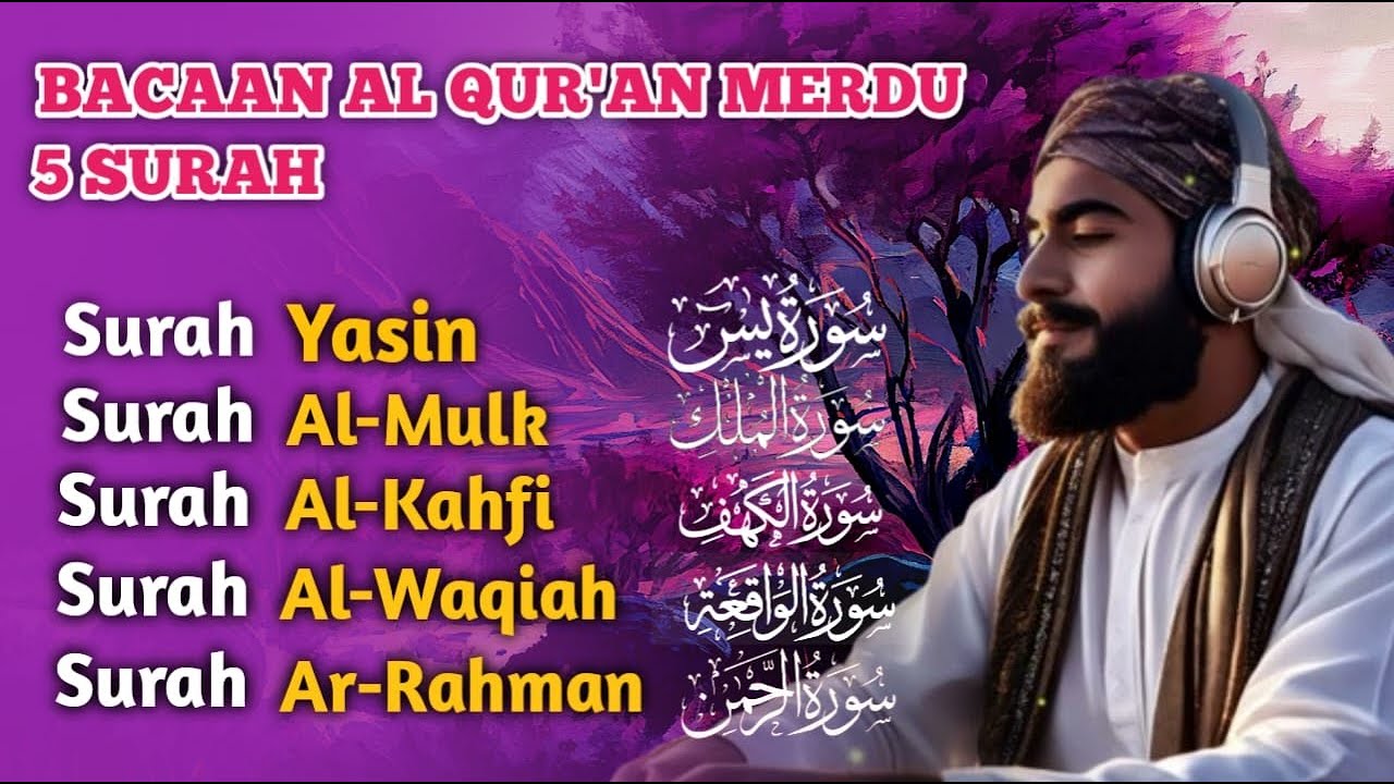MUROTTAL MERDU Pengantar Tidur YASIN, AL MULK, AL WAQIAH,AL-KAHFI, AR ...