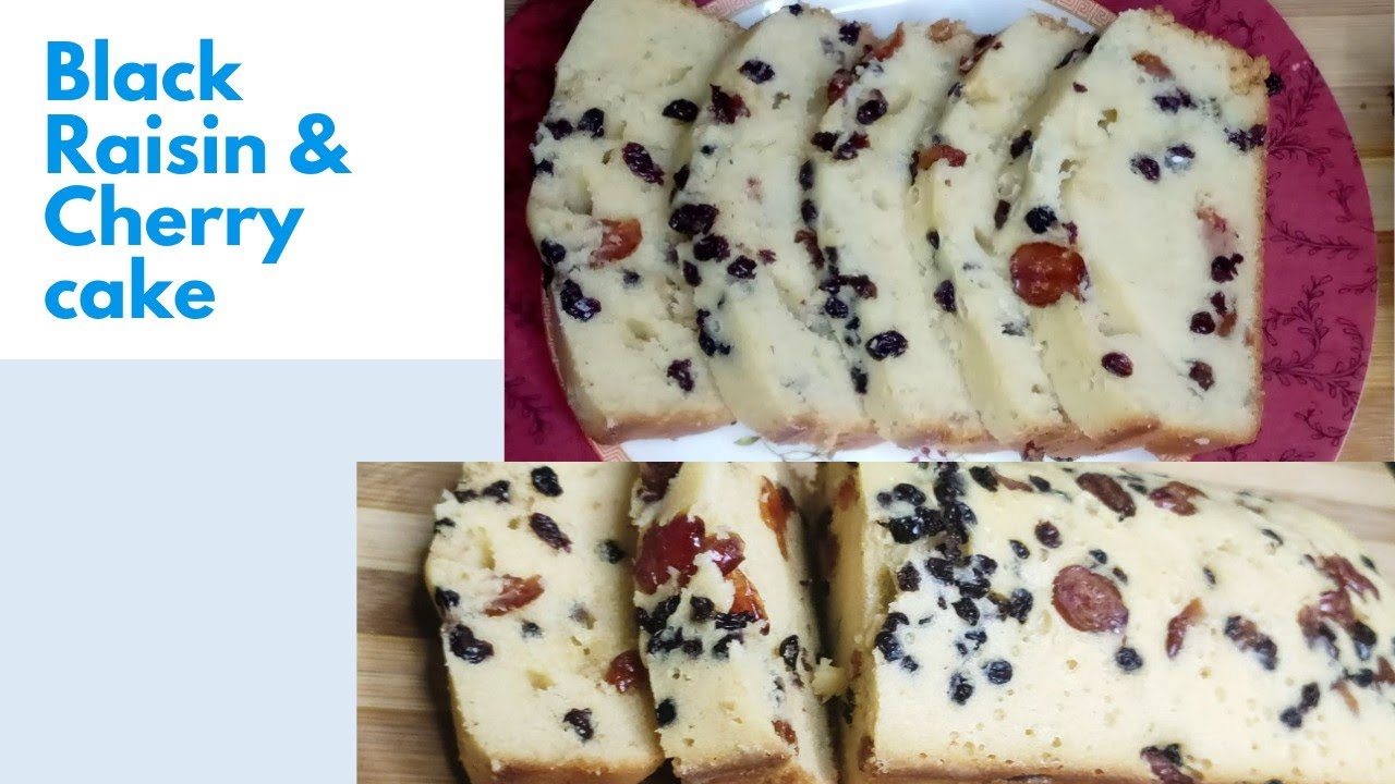 Black Raisin & Cherry Cake Recipe..... Kishmish & Cherry Cake Recipe ...