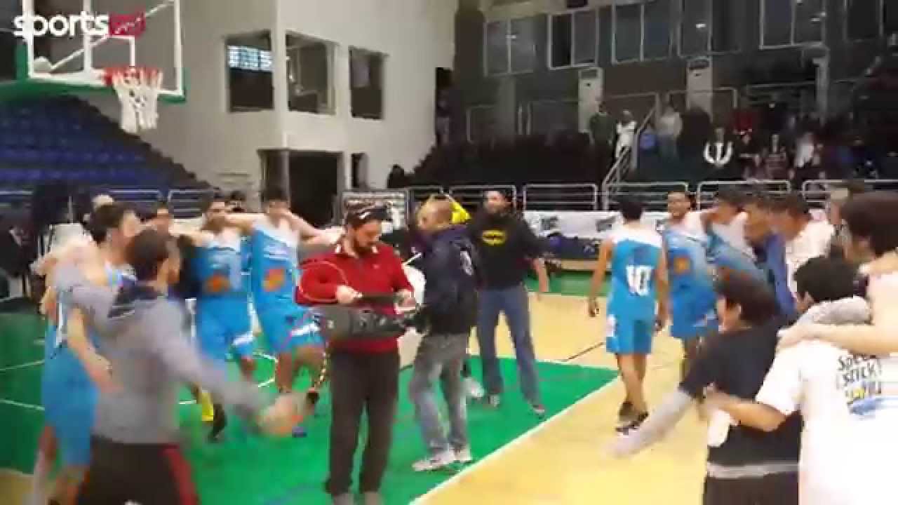 Champville School Basketball Team celebrating the 2015 LBHL title - YouTube