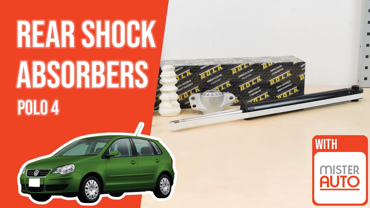 How to replace the rear shock absorbers Polo mk4 ➿ - YouTube
