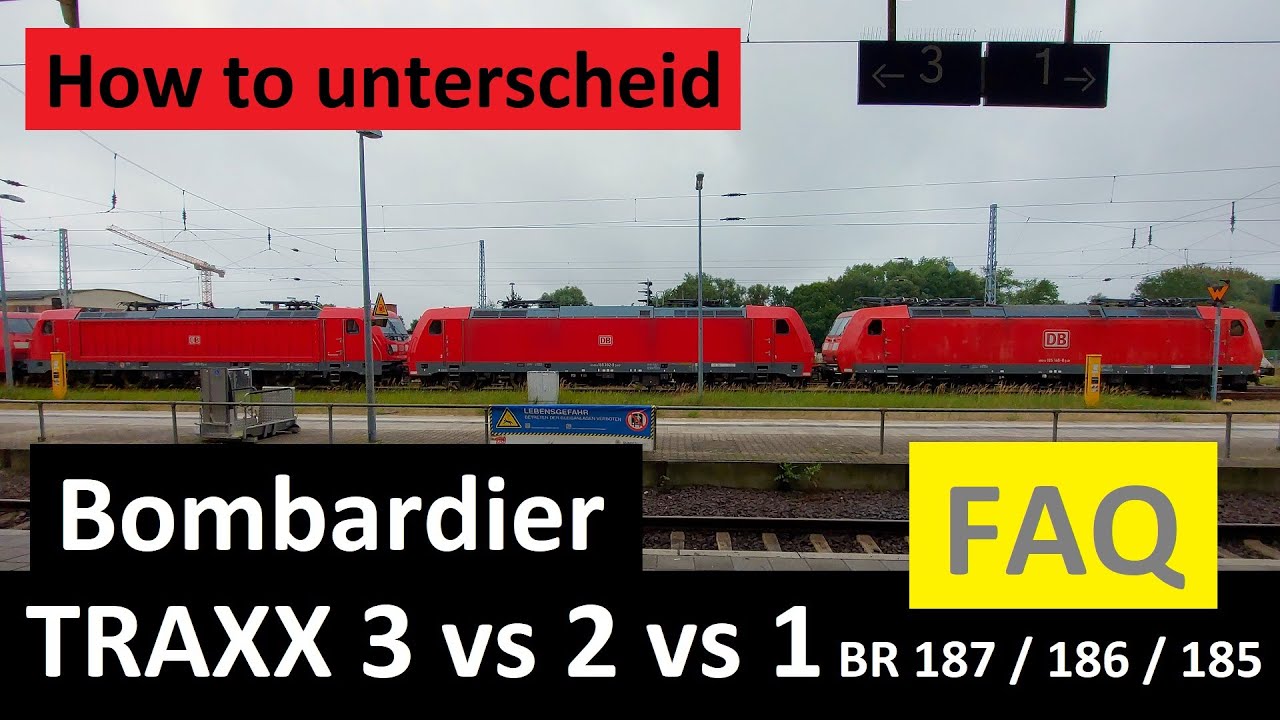 Spotting features Bombardier TRAXX Lokomotiven / How to Unterscheid ...