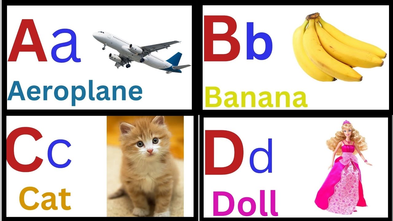 learn ABC | alphabets | learn abcd in english with words | abcd for ...