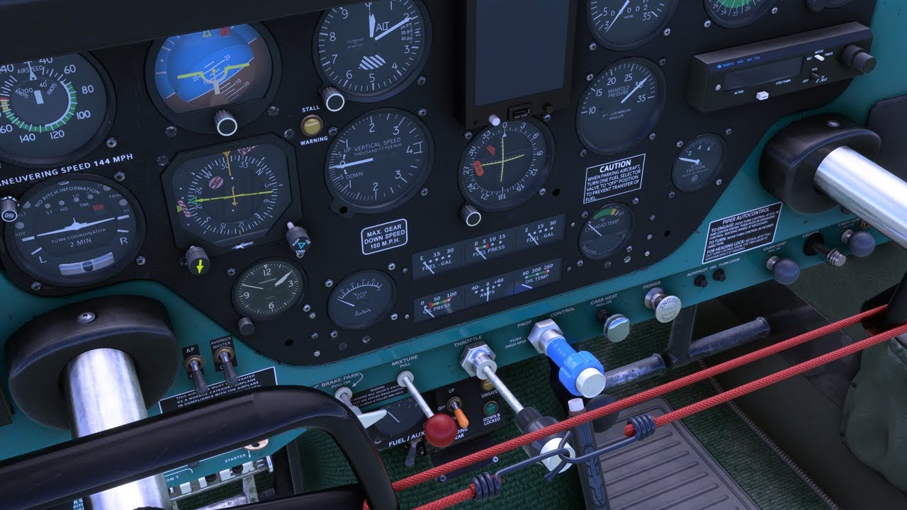 Quick start the A2A Piper 24-250 Comanche - YouTube