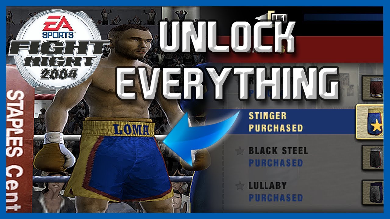 (PCSX2) UNLOCK EVERYTHING in Fight Night 2004 !! - YouTube