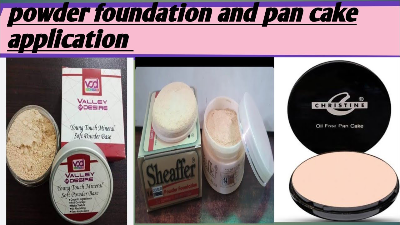Powder foundation and pancake application method| How to use mineral ...