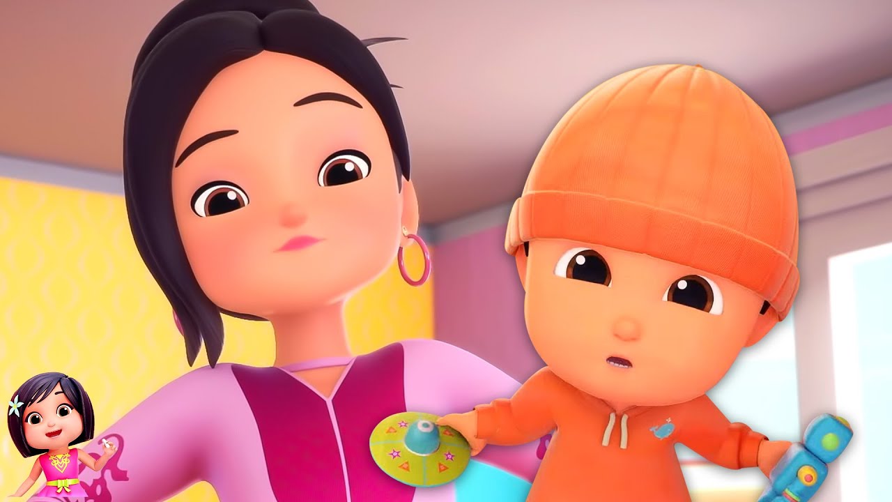 (45 Min Loop) Nahi Nahi Geet Cartoon | नहीं नहीं गीत | Ladoo Kids Non ...