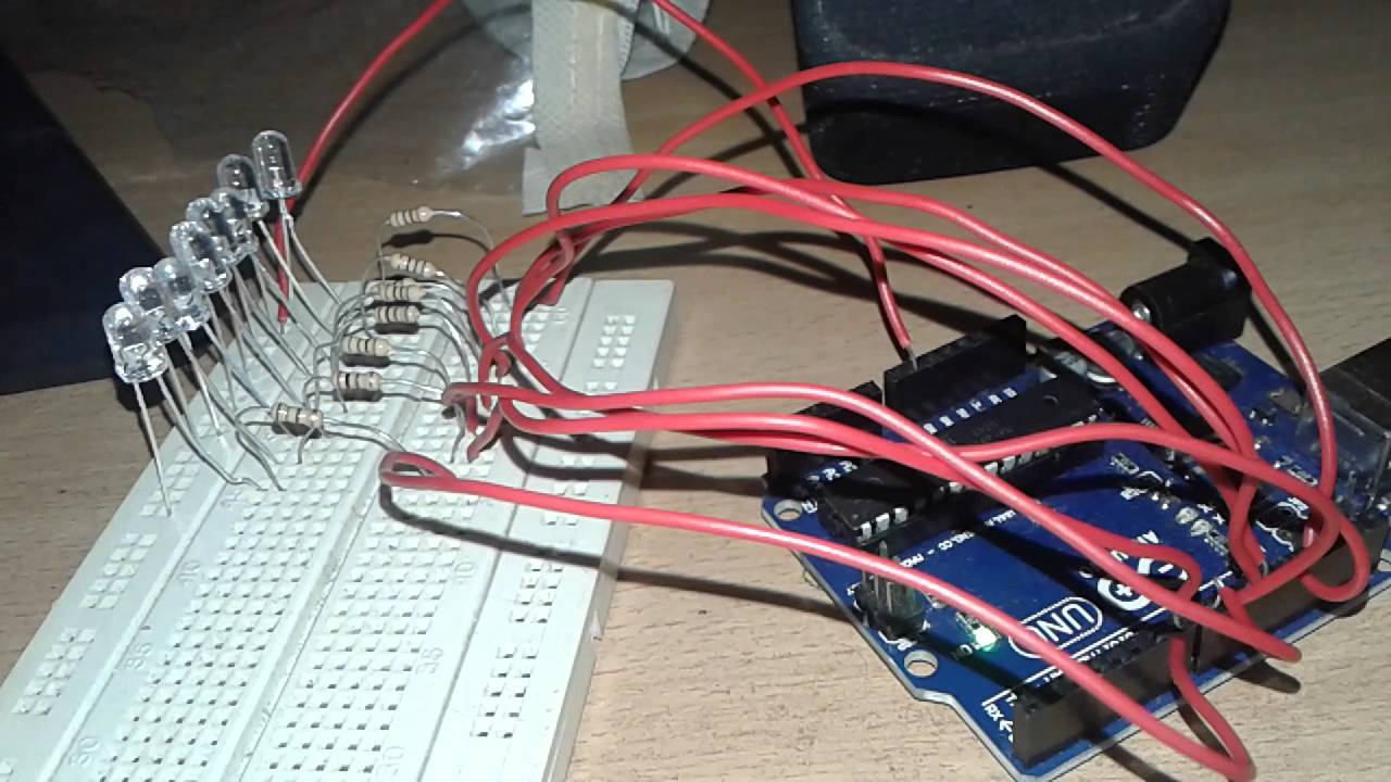 LEDsequencer/8 channel chaser with 12 modes using - YouTube