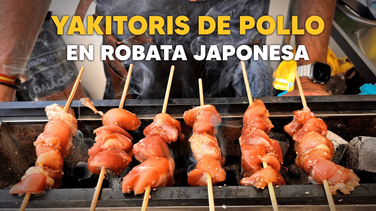 Yakitoris de Pollo en Robata Japonesa 🇯🇵🔥 | Elcaminodelfuego - YouTube