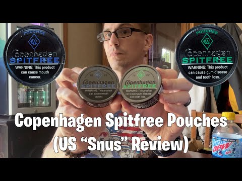 Copenhagen Spitfree Pouches (US "Snus" Review) - YouTube