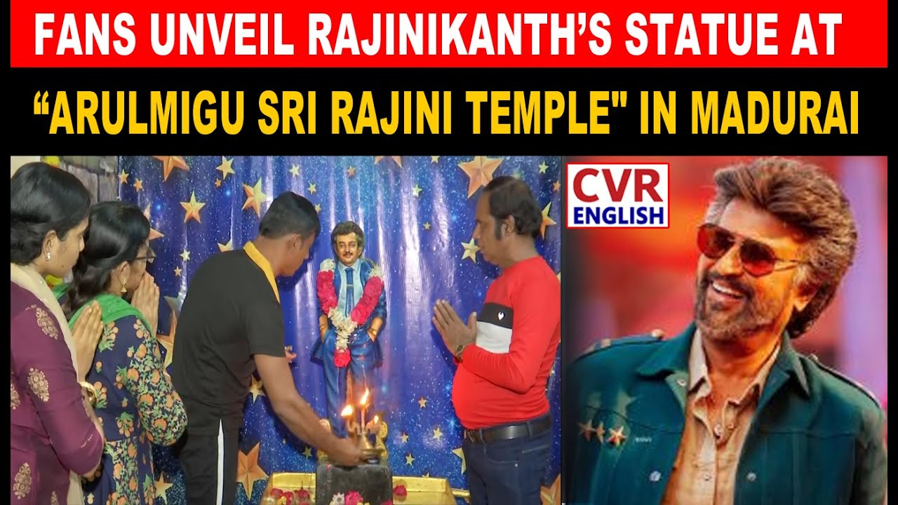 Inside News:Fans unveil Rajinikanth’s statue at “Arulmigu Sri Rajini ...