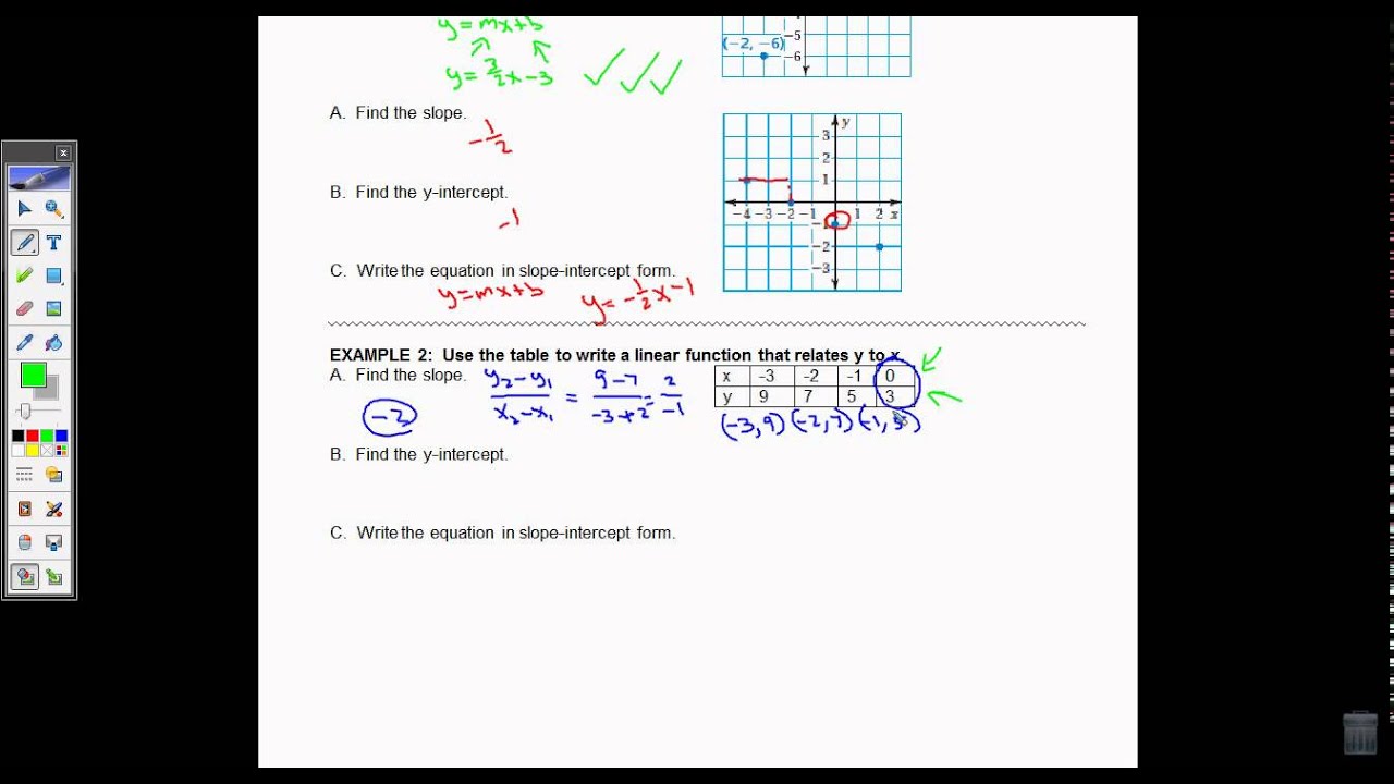 Algebra 1 - 5.3 Linear Function Patterns - YouTube
