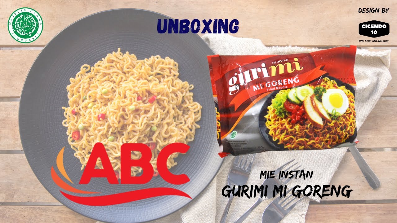 Unboxing Produk - Gurimi Mi Goreng Mie Instan Goreng Produk ABC ...
