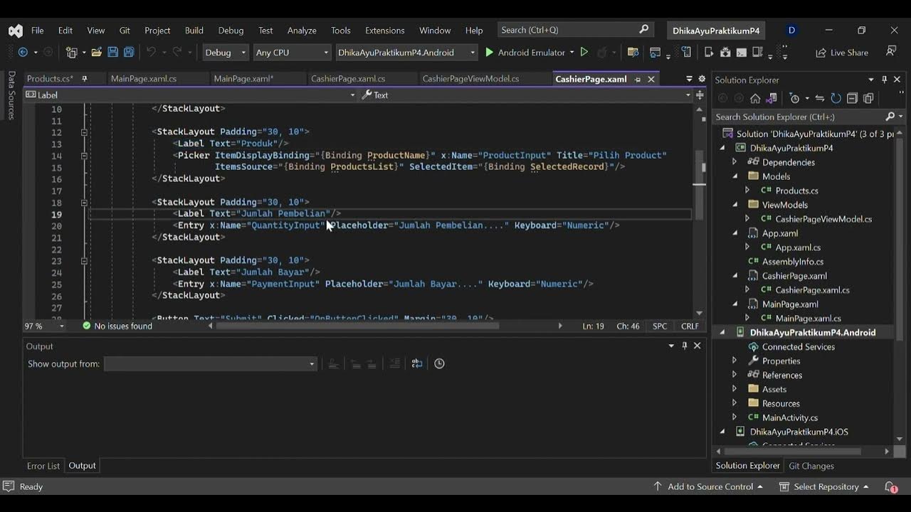 Algoritma Pemrograman (Kasir Sederhana menggunakan Xamarin) - YouTube