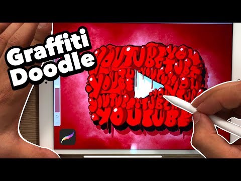 Graffiti YouTube Logo Made with Procreate App #22 - YouTube by Simon Dee