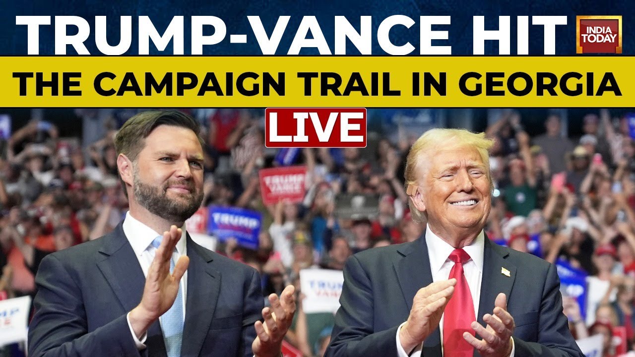 Trump Atlanta Speech LIVE: Trump-Vance Rally In Key Swing State Of ...