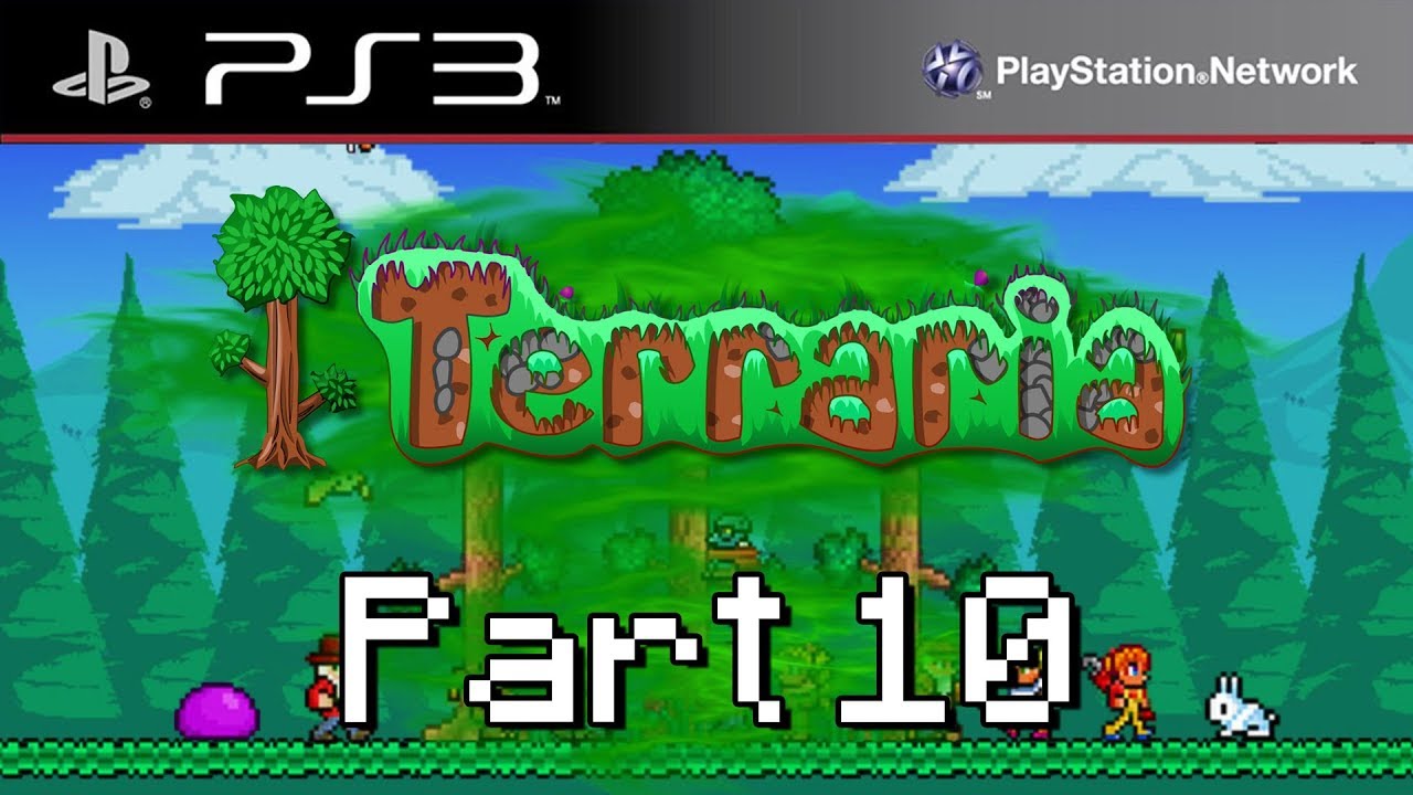 Let's Play Terraria PS3: Part 10 - Lots of Demonite Ore! - YouTube
