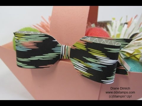 How to make a bow with the envelope punch board - YouTube