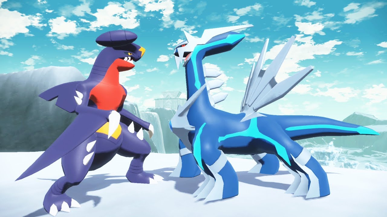 Alpha Garchomp Meets Dialga [Pokémon Legends: Arceus] - YouTube
