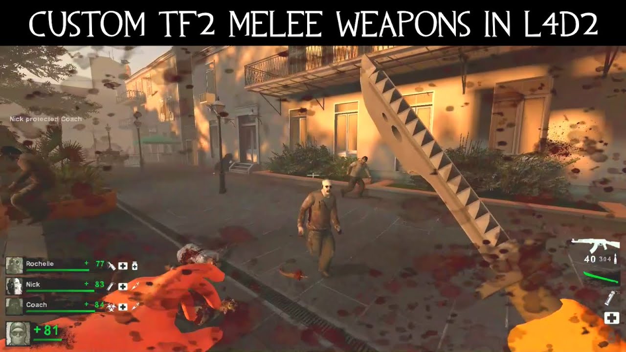 Left 4 Dead 2 - Custom TF2 Melee Mods - YouTube