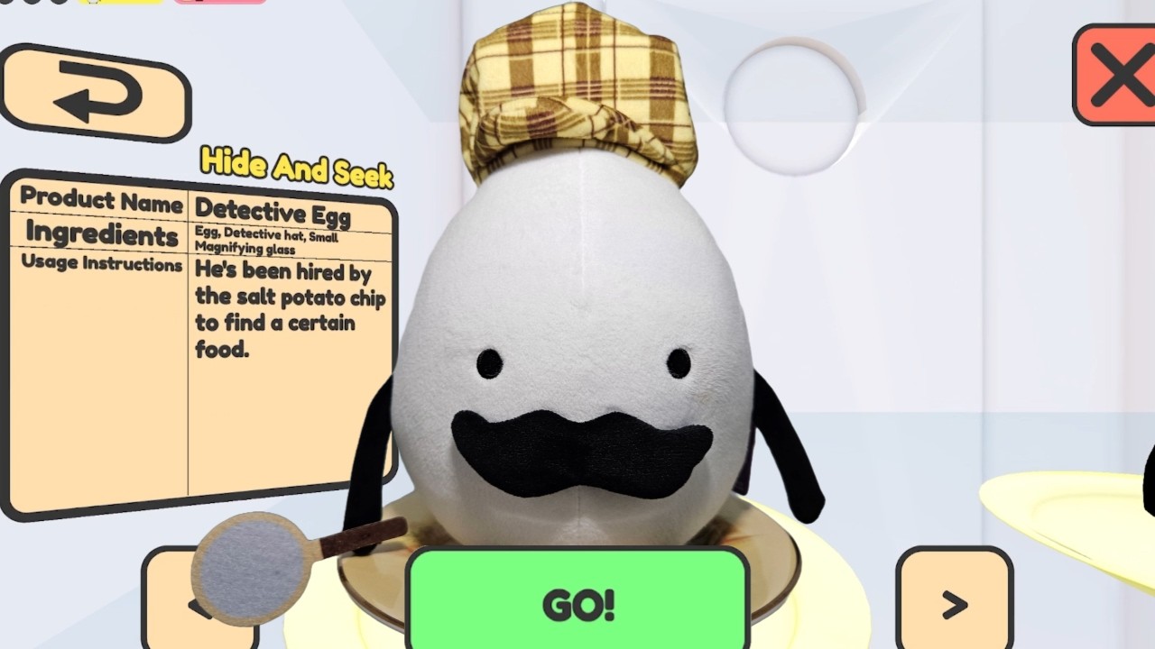 The Detective Egg Official Plushie [Secret Staycation in Real Life ...