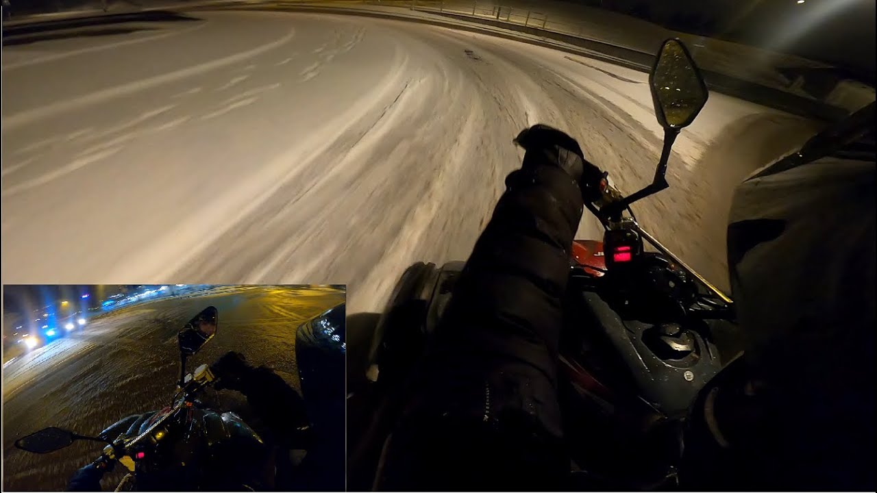 ATV/QUAD street drifting [RAPTOR, FIRST SNOW] Stockholm - YouTube