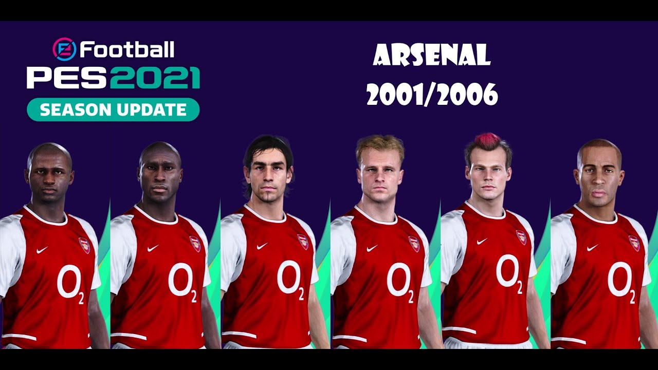 Arsenal 2001/2006 Stats and Gameplay efootball PES 2021 - Classic ...