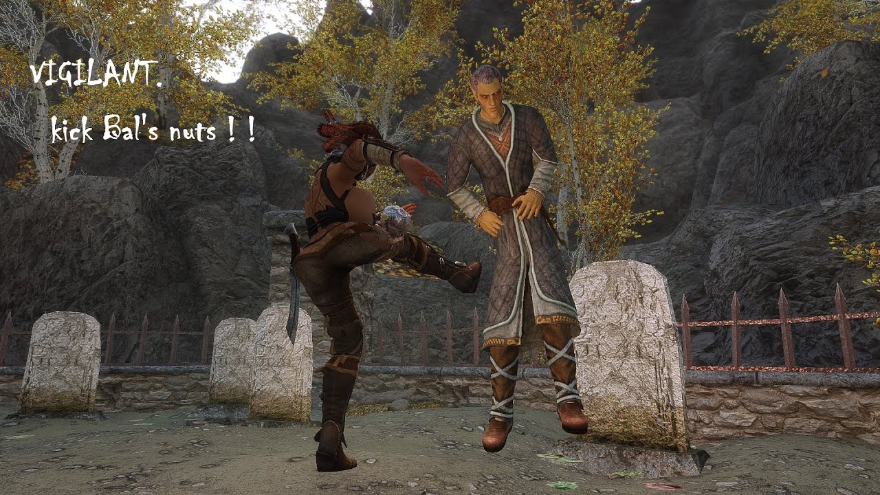 [Skyrim] VIGILANT. Invincible? Eat our big shadowman's nuts kick ...