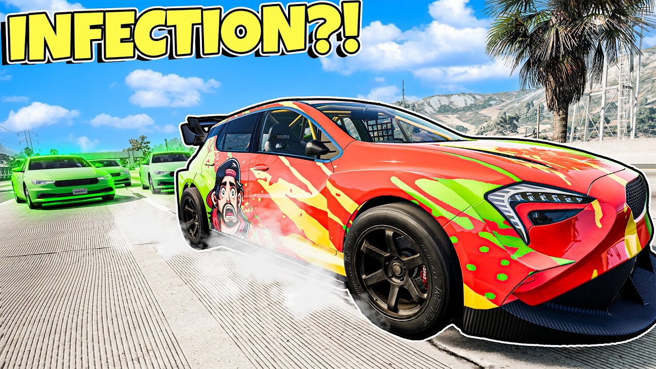 Random Car INFECTION Was INSANE in BeamNG Drive! - YouTube