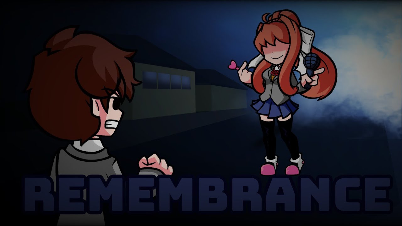 FNF Infinite Loops - Remembrance But Monika And Mc Sing It | Fnf Remix ...