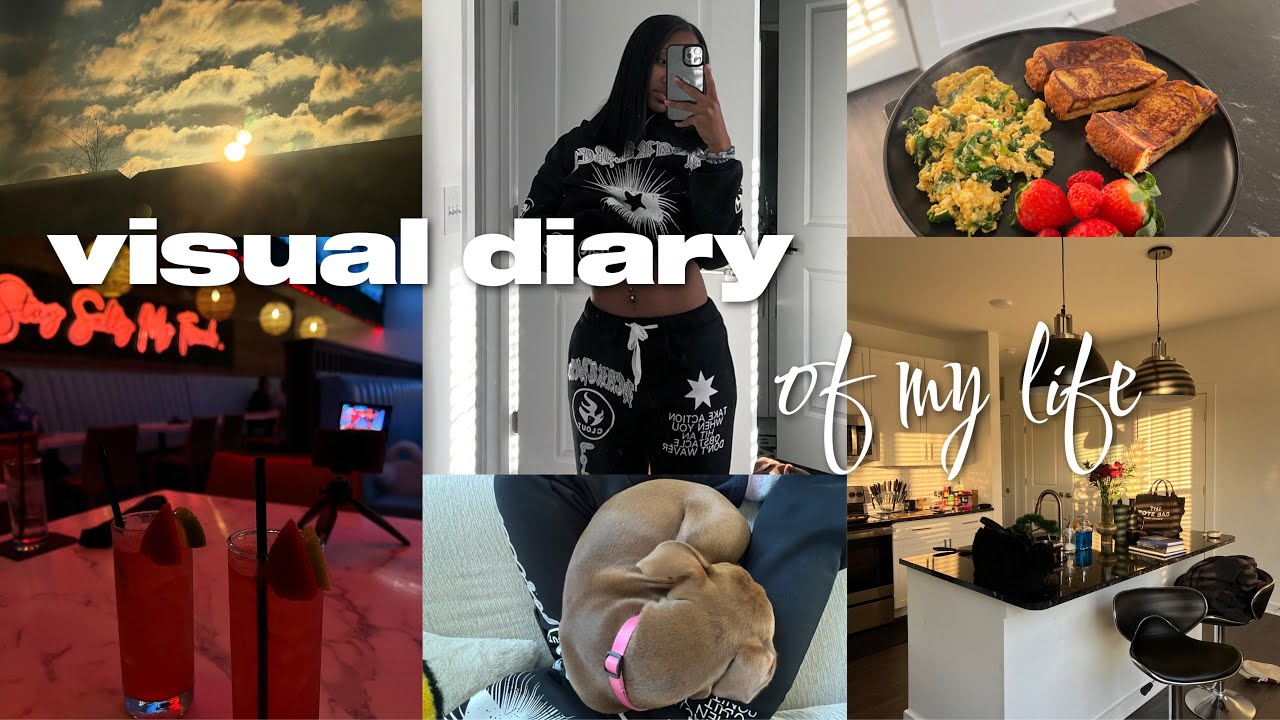 visual diary : being productive, waking up early, doing my hair, gym ...