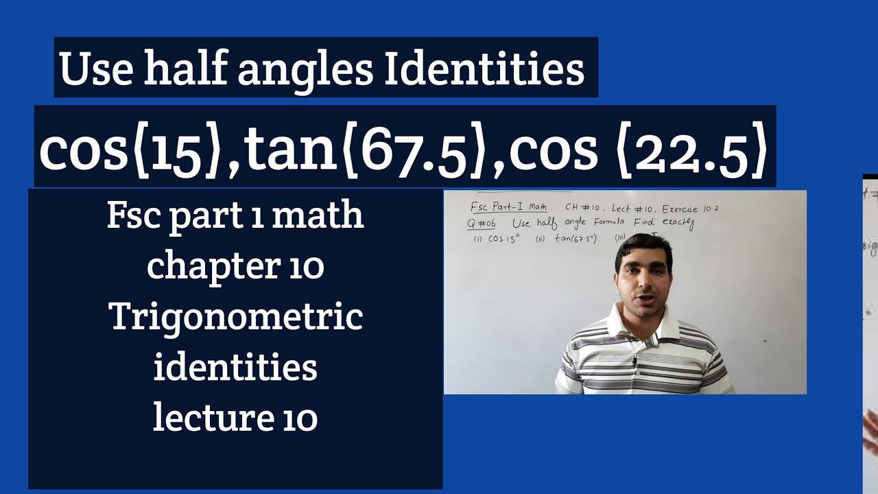 Use Half-Angle Identities to Find an Exact Value of cos 15 - YouTube