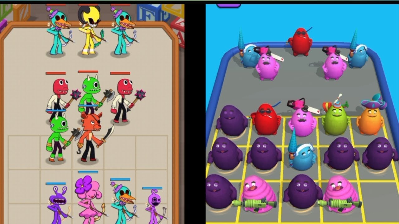 Merge Master Grimace Runner vs Merge Monster Friends ⭐ Gameplay ...