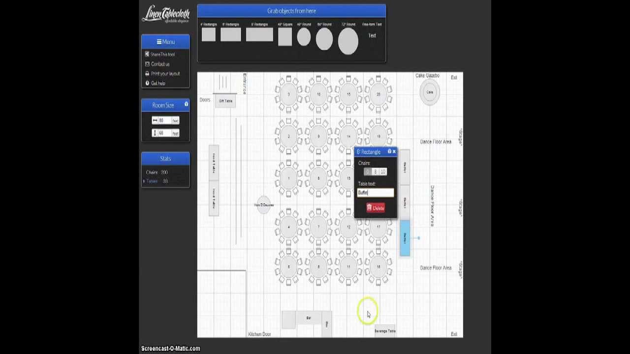 How to use the LinenTablecloth Event Layout Planning Tool - YouTube