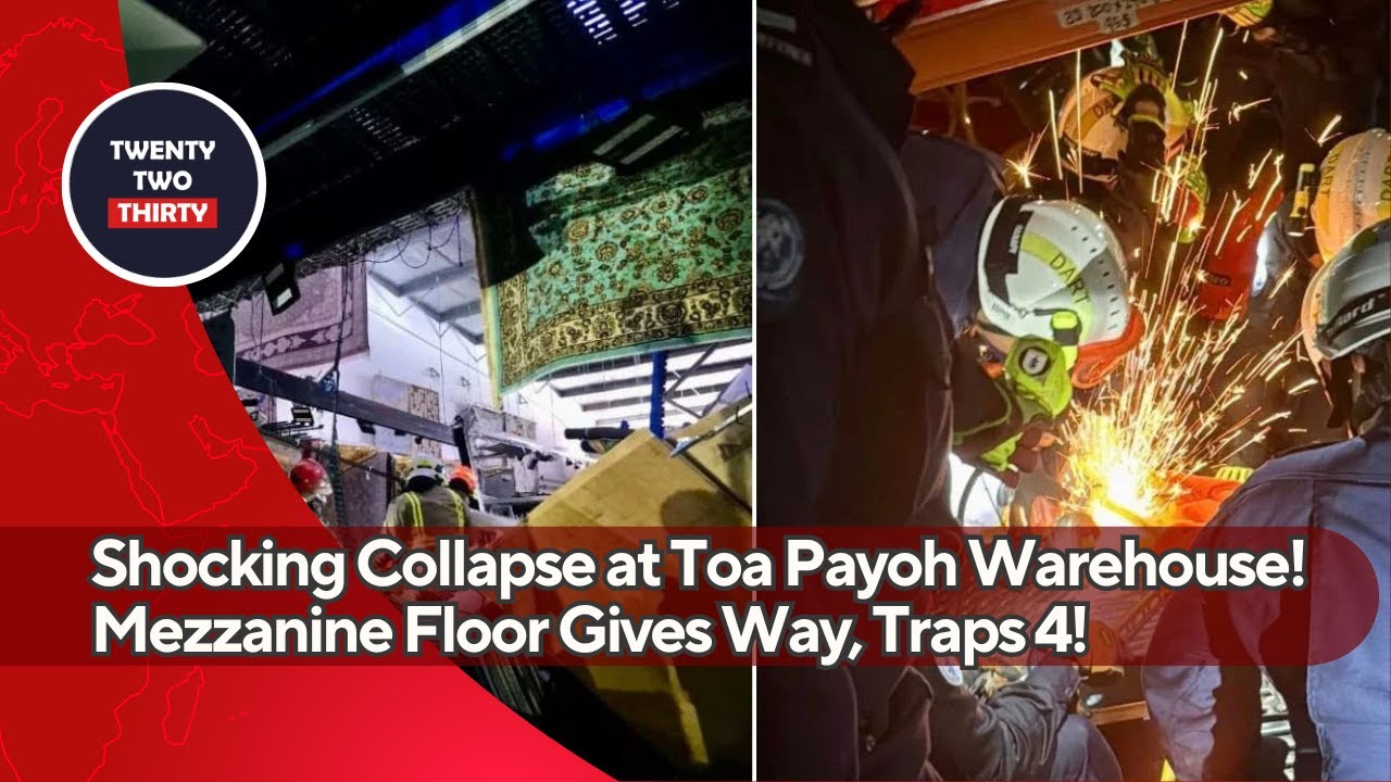 Shocking Collapse at Toa Payoh Warehouse! Mezzanine Floor Gives Way ...