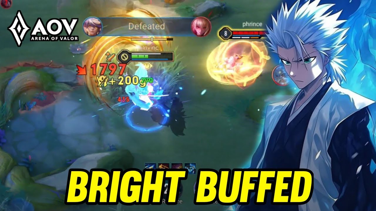 AOV : BRIGHT BUFFED NEW PATCH - ARENA OF VALOR LIENQUAN MOBILE ROV ...