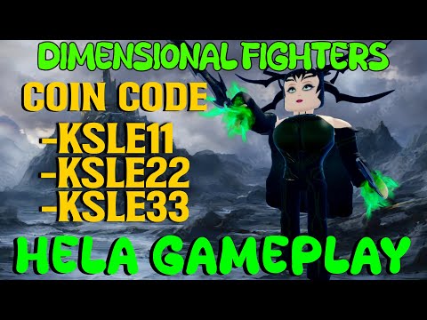 DIMENSIONAL FIGHTERS ROBLOX | HELA GAMEPLAY + CODE 💚 - YouTube