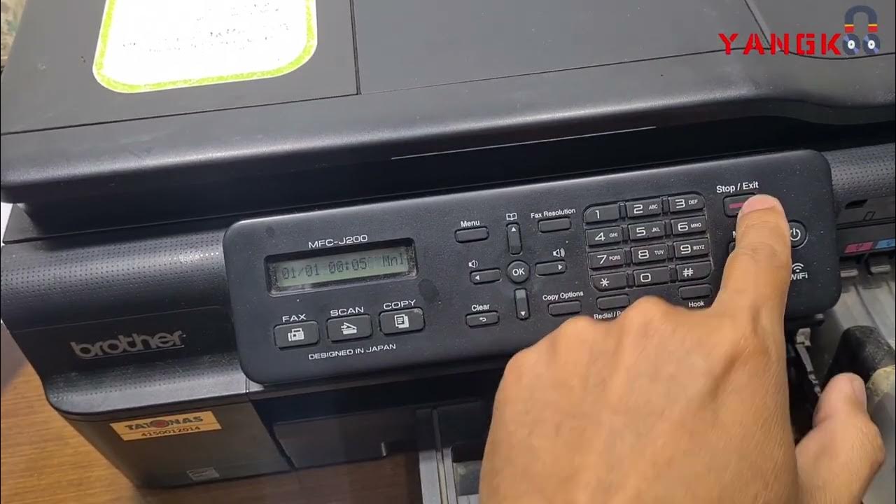 Tinta Tidak Keluar Printer Brother MFC J200 | Power Cleaning Printer ...